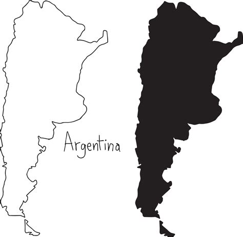 Mapa Da Argentina Com Contorno Mapa De Argentina Mapa Dibujo Pdmrea