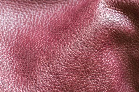 A Selective Focus On Real Cowhide Leather With Its Grainy Texture Full