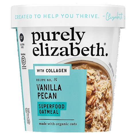 Purely Elizabeth Recipe No 15 Vanilla Pecan Superfood Oatmeal 2 Oz