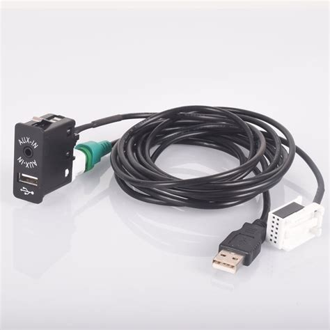 Car Usb Aux In Plug Input Socket Adapter For Bmw E60 E61 E63 E81 E87 E90 F10 F12 E70 X1 X3 X5