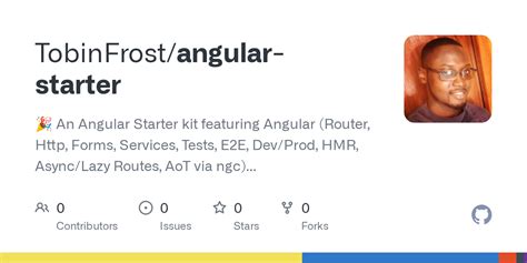 Github Tobinfrostangular Starter Tada An Angular Starter Kit