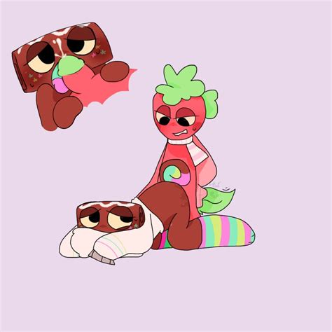 Rule 34 Blush Cosmo Dandys World Cum Cum On Face Dandys World Gay Gay Sex Holding Side