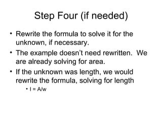 Science Word Problem Solving Steps PPT
