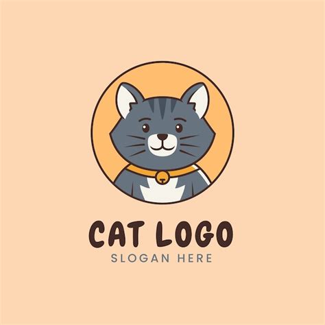Free Vector Cat Logo Template Design