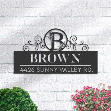 House Name Yard Sign Etsy