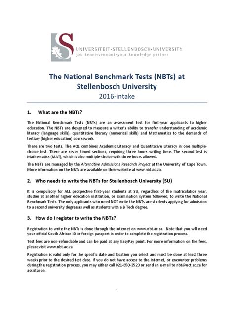 National Benchmark Test Info University And College Admission Test Assessment