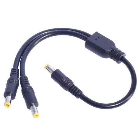 Y Splitter Power Cable 18awg 5 5x2 5mm 5 5x2 1mm Male To Male Splitter