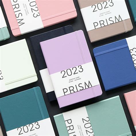 2023 프리즘 먼슬리 A5 다이어리 날짜형 25절 월간