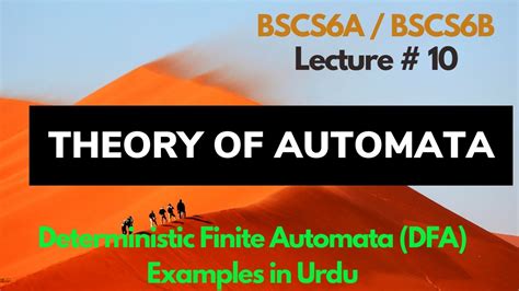 Toa Lecture 10 Deterministic Finite Automata Dfa More Dfa Examples Explained Youtube