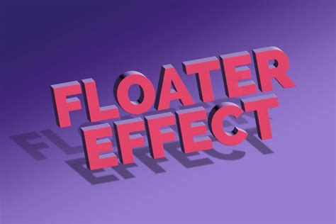 3d Floating Text Effect
