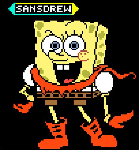 [squarepantale] Spongebob Sprite By Spongedrew250 On Deviantart