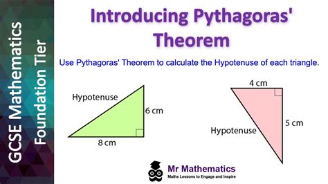 Introducing Pythagoras Theorem Mr Mathematics YouTube
