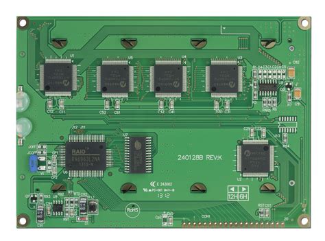 Sunlight Readable 240x128 Graphic LCD From Crystalfontz