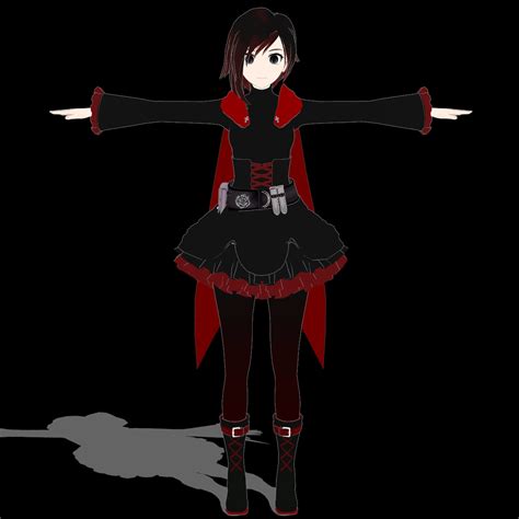 Ruby Rose 1 Mmd Pmx By Bak09 On Deviantart