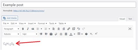 How To Easily Add Subscript And Superscript Characters In Wordpress