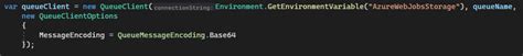 c encoding warnings when sending data to queuetrigger stack overflow