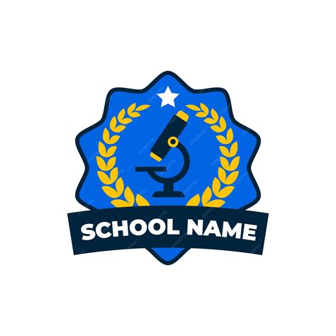 Premium Vector Hand Drawn High School Logo Design