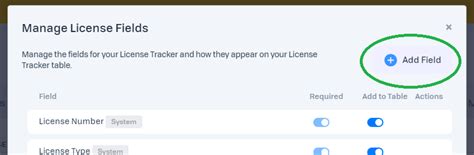 Manage License Fields Adding Your Own Fields To License Tracker