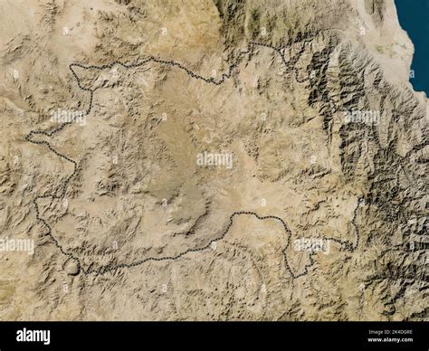 Debub Region Of Eritrea Low Resolution Satellite Map Stock Photo Alamy