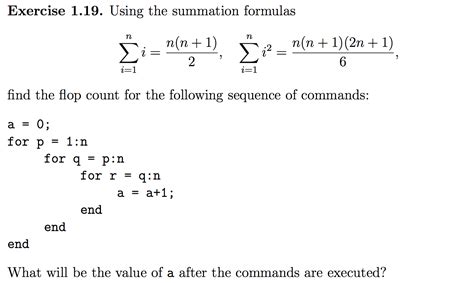 Solved Using The Summation Formulas N Nn 1 N Nn 12n