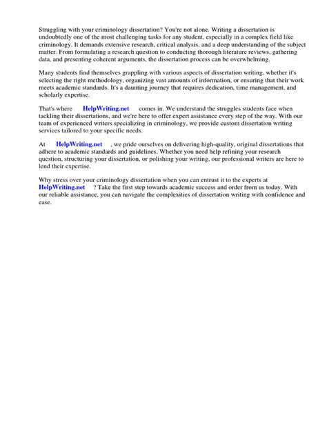 Dissertation Examples Criminology Pdf Crimes Crime And Violence