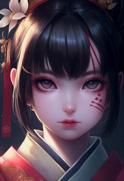 Premium Ai Image Chewy Anime Girl Very Beautiful Face