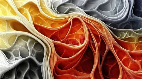 Abstract Swirling Patterns In Vibrant Colors Create A Dynamic Visual Effect Stock Illustration