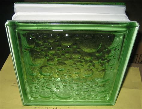 Green Water Bubble Glass Block Glass Block And Glass Brick