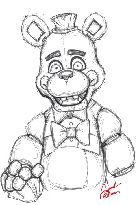 12 Freddy Fazbear Drawing Ideas Various Styles And Skill Levels