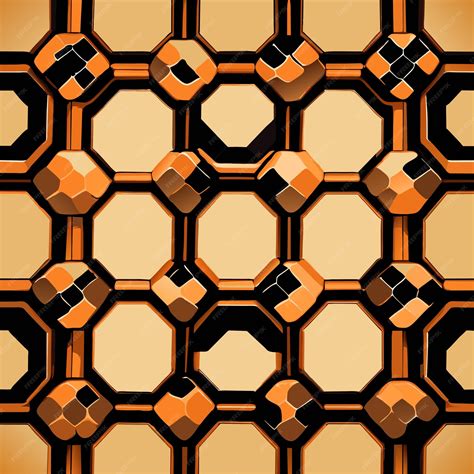 Premium Vector Seamless 3d Hexagonal Pattern Background Design