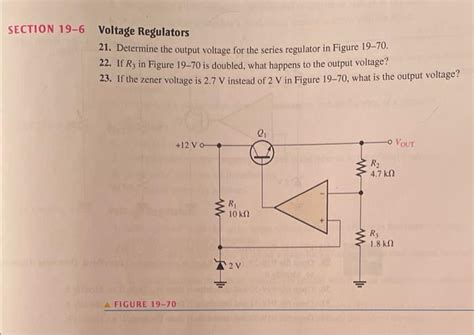 Solved Voltage Regulators Determine The Output Voltage Chegg Com