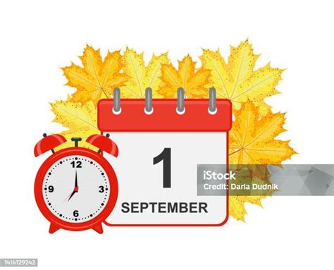 학교 일러스트레이션으로 돌아 가기 학년의 시작 9월 1일은 달력의 날짜입니다 9월에 대한 스톡 벡터 아트 및 기타 이미지 9월 교육 수첩 Istock