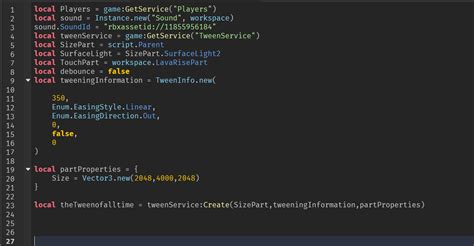Rising Lava Tween Not Stopping On Death Due To A Wait Scripting Support Developer Forum