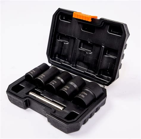 Lonker 6pcs Lug Nut Bolt Extractor Set Twist Socket Set 1