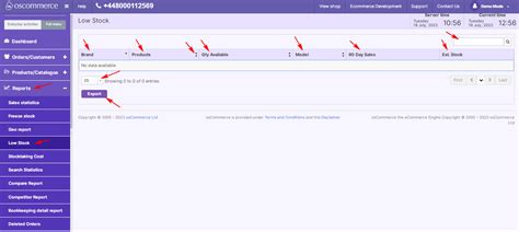 Leading E Commerce And Erp Agency Uk Managing Low Stock Report