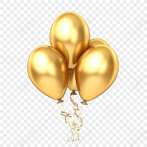 3d 금 풍선 그림하얀색공기파티 Png 일러스트 무료 다운로드 Lovepik