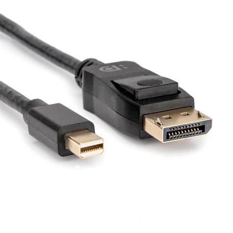 Rocstor Premium Mini DisplayPort Male to DisplayPort 1.2 Male Cable M/M ...