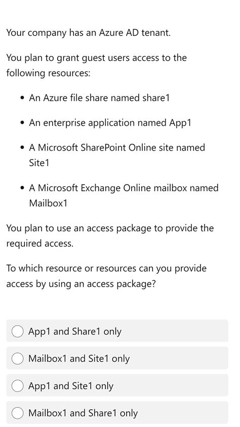 Solved Your Company Has An Azure Ad Tenant You Plan To