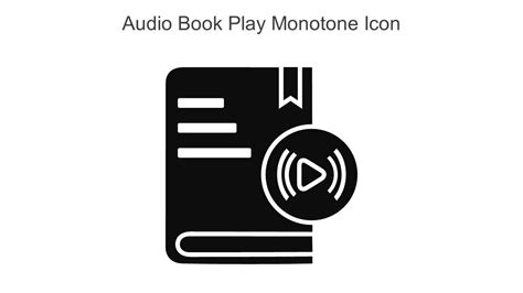 Audio Book Play Monotone Icon In Powerpoint Pptx Png And Editable Eps