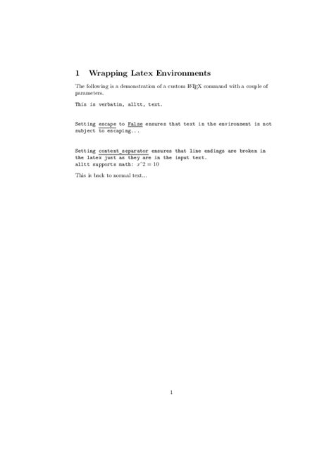 Environment Example — Pylatex 142 Documentation
