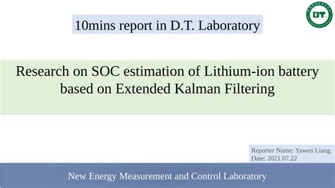 Pdf Research On Soc Estimation Of Lithium Ion Battery Based On Extended Kalman Filtering