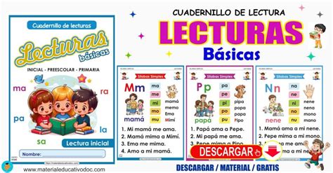 Cuadernillo De Lecturas Etapa Inicial Fichas Para Imprimir