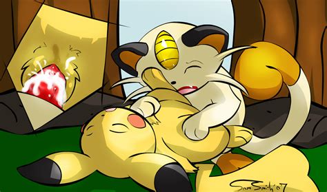 Post 31042 Insomniacovrlrd Meowth Pikachu Porkyman