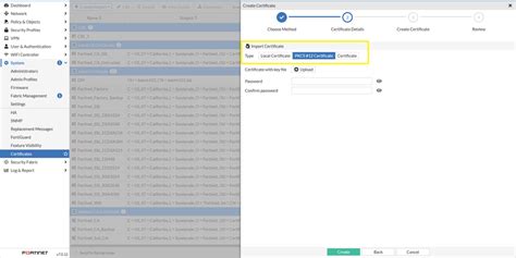 Technical Tip How To Import Pkcs12 Certificate Fortinet Community