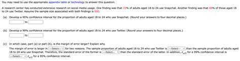 Solved You May Need To Use The Appropriate Appendix Table Or
