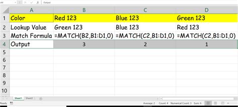 Match Function In Excel Excel Help