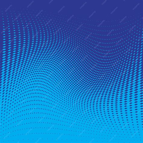 Premium Vector Blue Background With Halftone Effect Vector Illustration