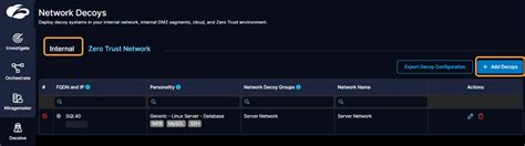 Creating An Internal Decoy Zscaler