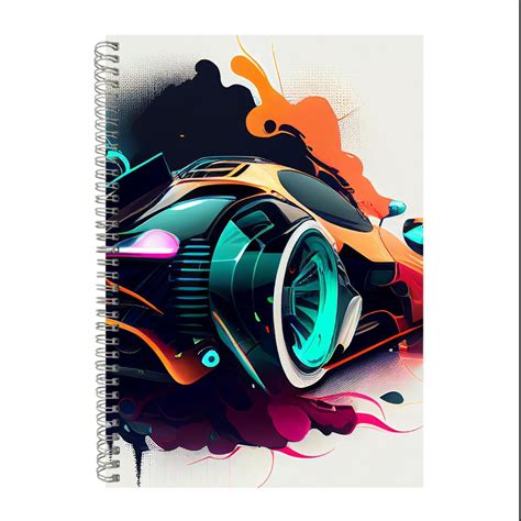 Nitro A4 Notebook Pad Lines For Racing Car Lovers Trendy Graphic