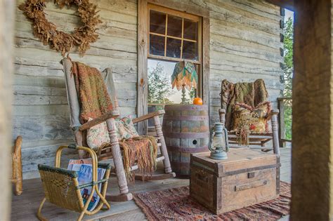 Log Cabin Front Porch Ideas